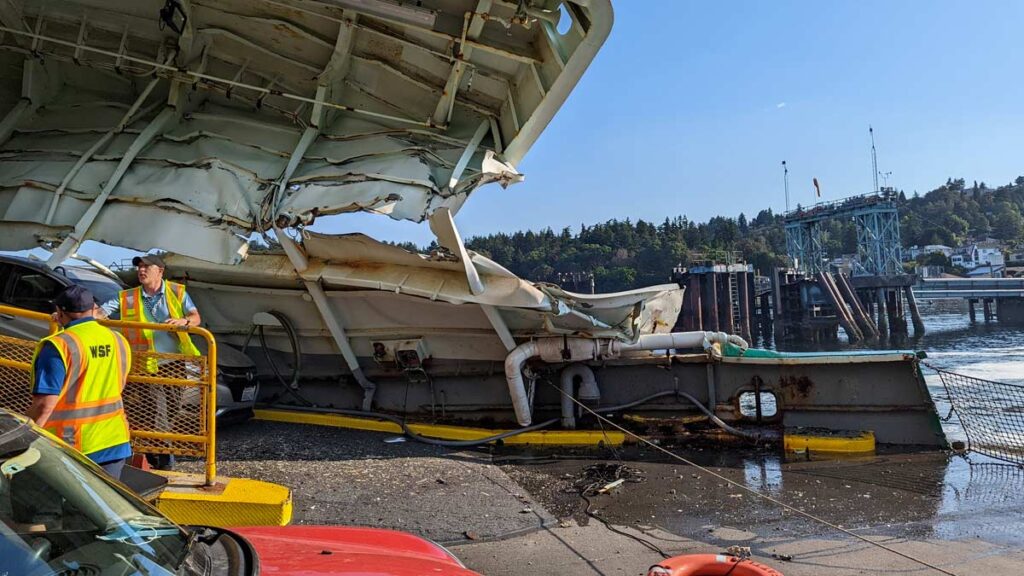 WSF Cathlamet has 'significant damage' after hard landing at Fauntleroy ...